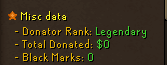 Selling RoatPkz Legendary Donator Account [NO BLACKMARKS] | Sell ...