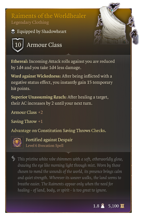 Healer Gear at Baldur's Gate 3 Nexus - Mods and community