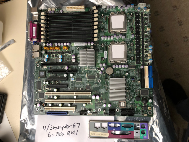 [FS][US-PA]Dual CPU+MB+RAM Combo SuperMicro X7DBN 8 Cores,2x3GHz Xeon ...