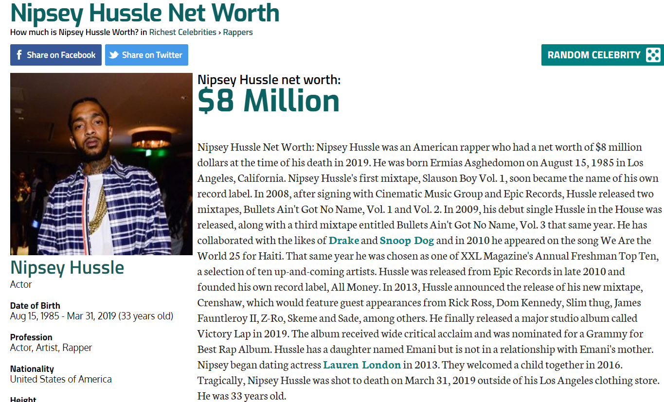 UPDATE - Reggie & His Wife Created A Gofundme For Nipsey’s Kids. Karen ...