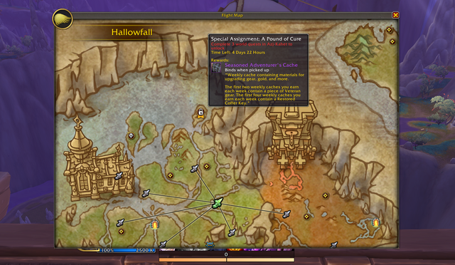 Hallowfall Special Assignment: A Pound of Cure not appearing on map for ...