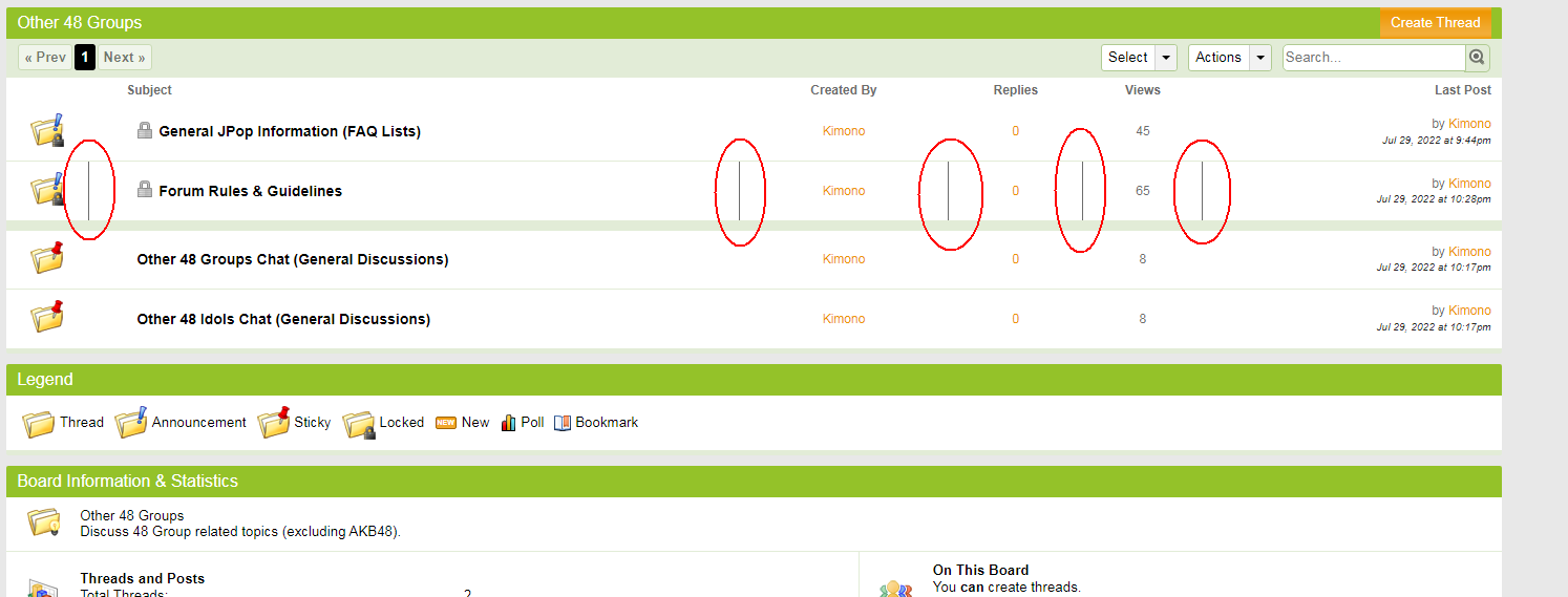 Vertical line bug in table? | ProBoards Support