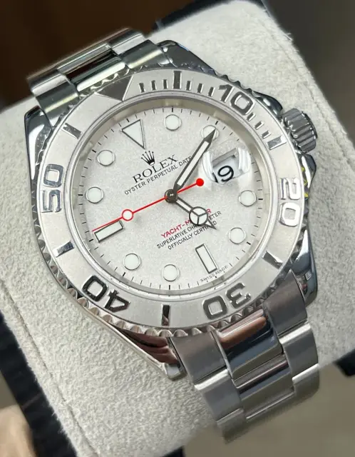 FS: Rolex 2004 Yacht-Master 40mm 16622 Platinum Dial Stainless Steel ...