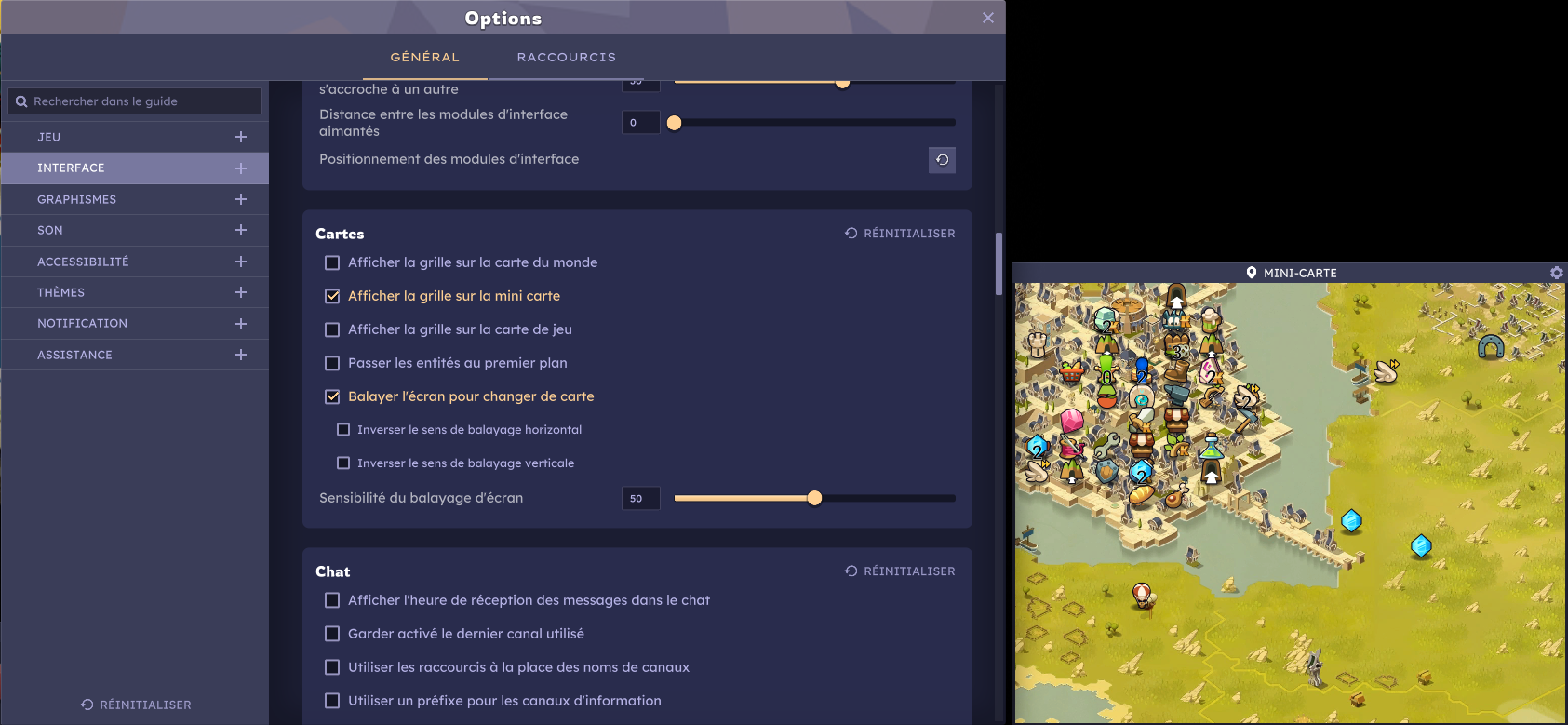 [BUG][MINI-CARTE] Option afficher la grille sur la mini carte, ne ...