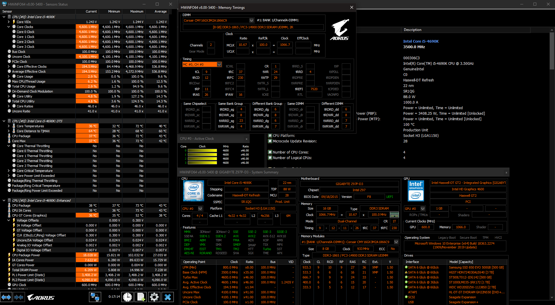 i5-4690k strange behaviour regarding Vring voltage. In general uncore ...