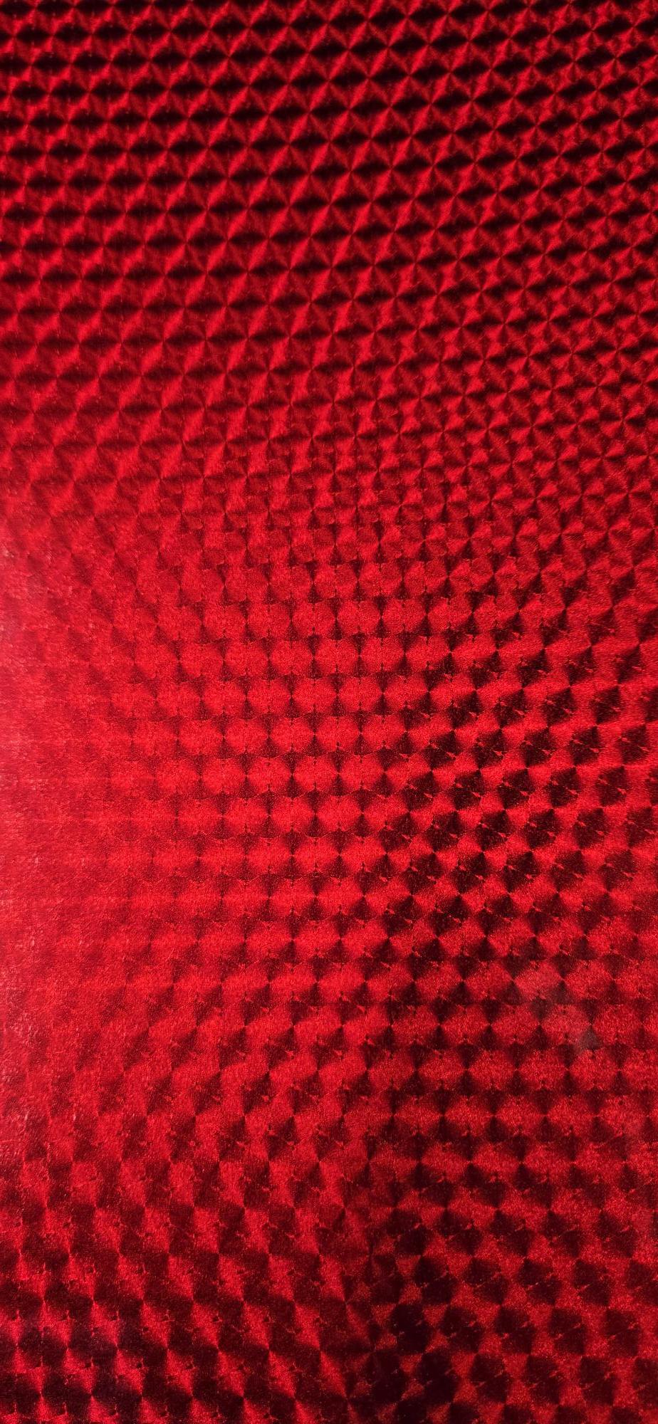 24" x 10 foot Cherry Red Small Engine Turned