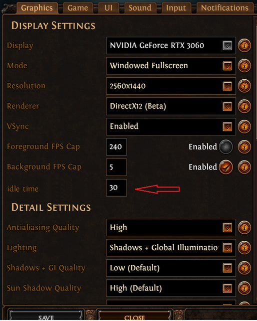 Feedback and Suggestions (Path of Exile 1) - Timer for Background FPS ...