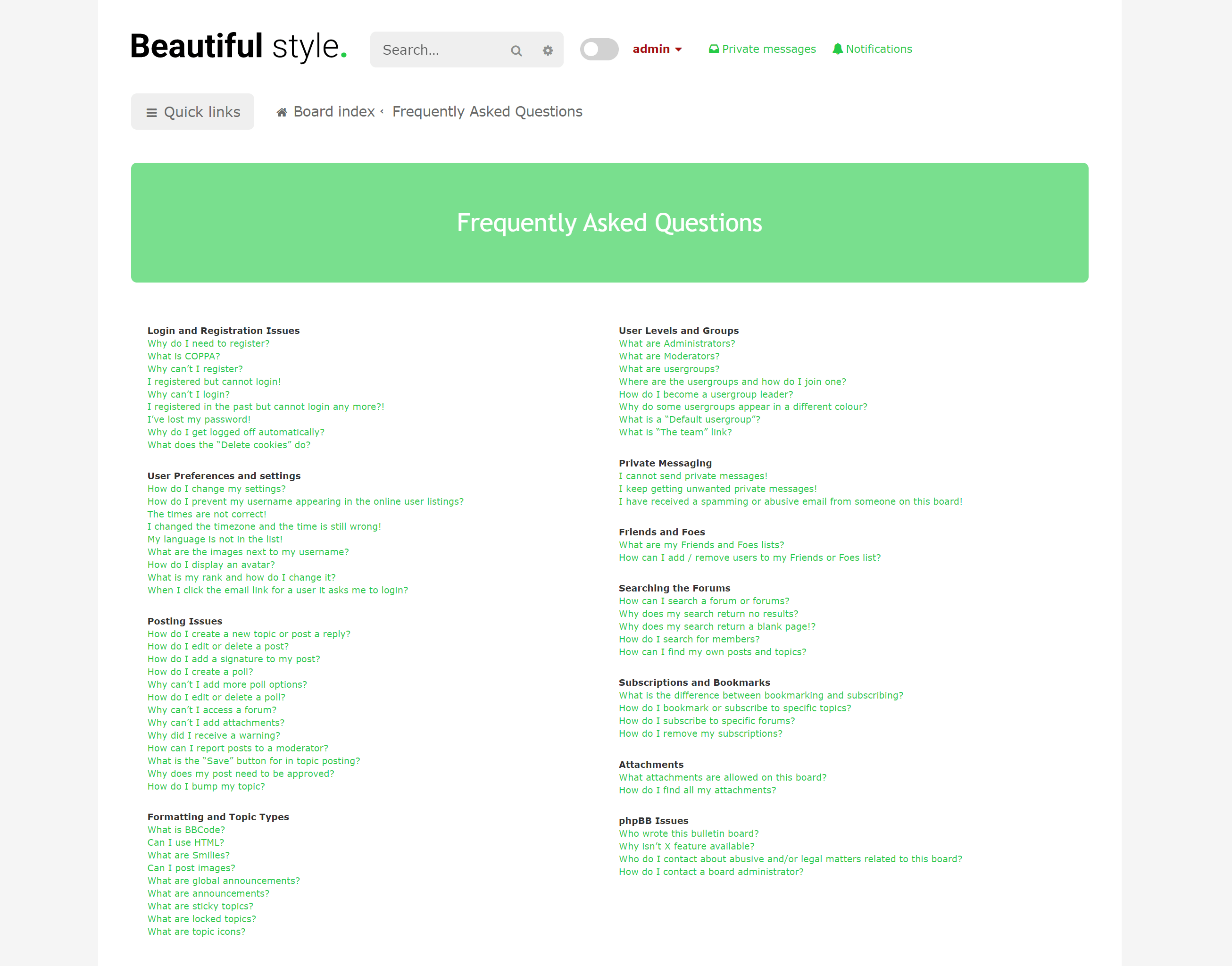 phpBB • [RC] Beautiful style for phpBB (Light/Dark) 3.3.10
