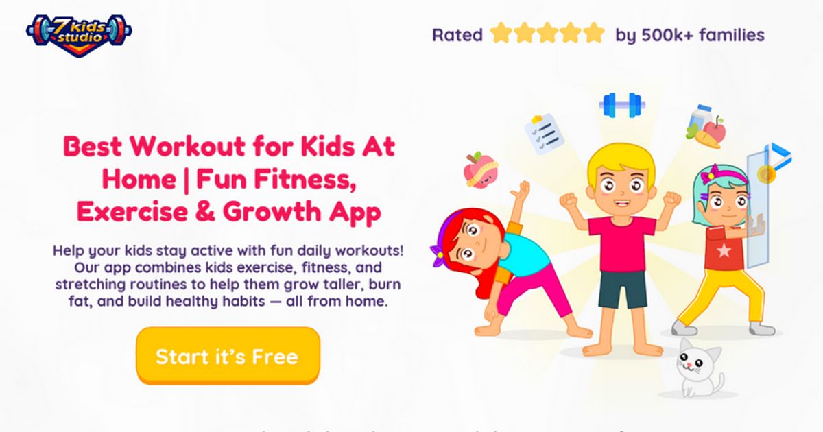 Kids Workout App | Fun Fitness & Exercises for Kids at Home