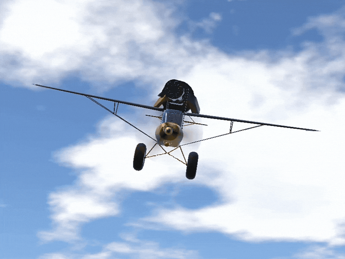 SimplePlanes | Bush Plane With 30mm Gatling Cannon