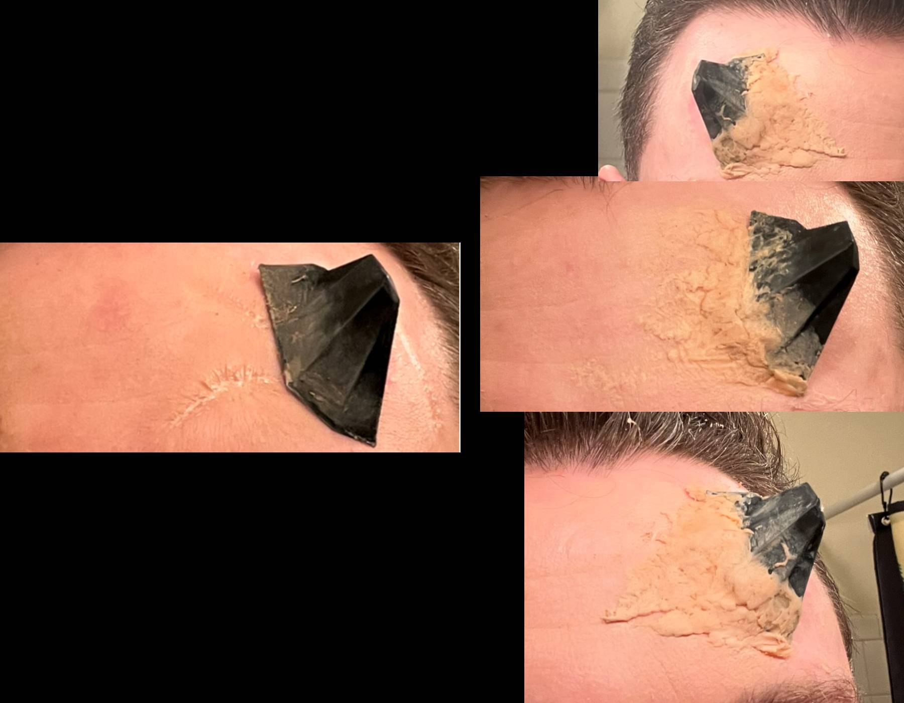 How can I blend this prosthetic with my skin better? Details in ...