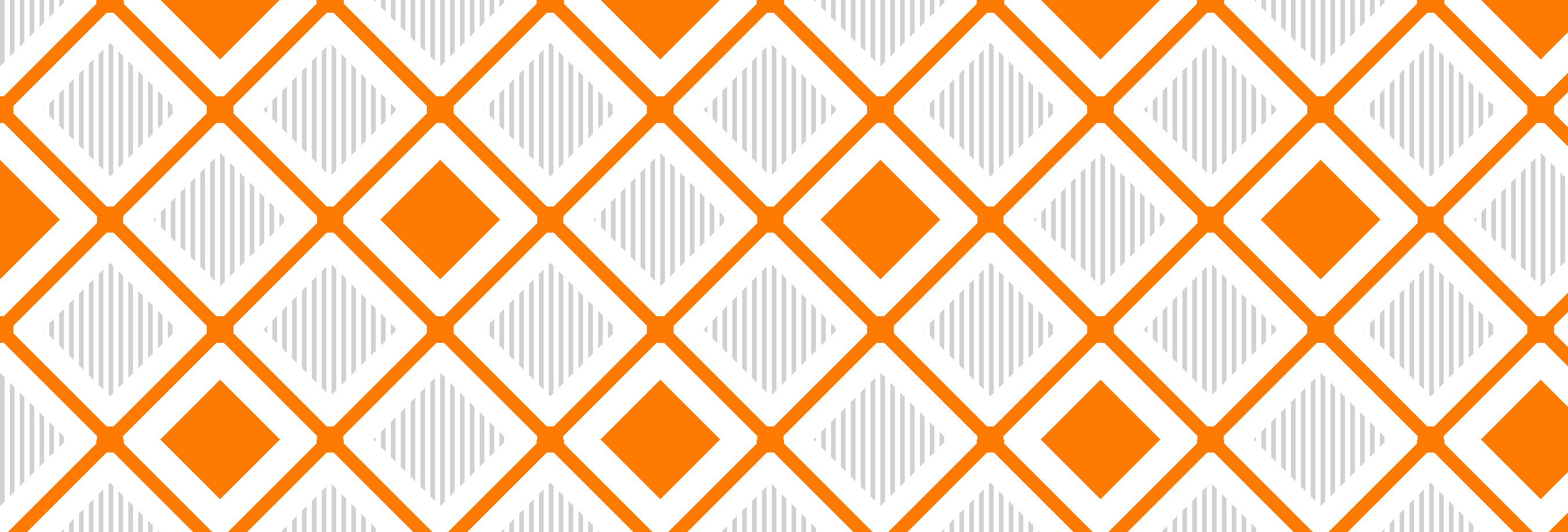 Orange and White Diamond Pattern Tutorial