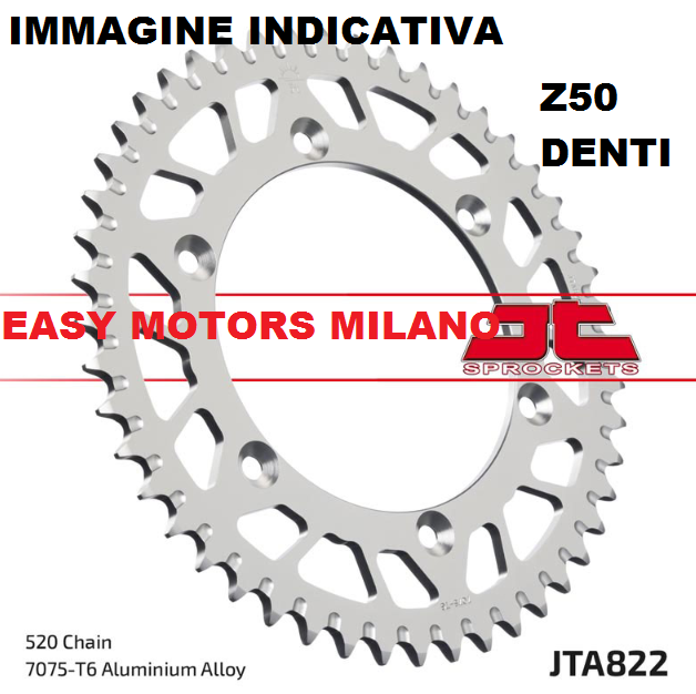 CORONA TRASMISSIONE ALL.7075T6 JTA 822 Z50 Husqvarna TE/TC 125/250/350 ...