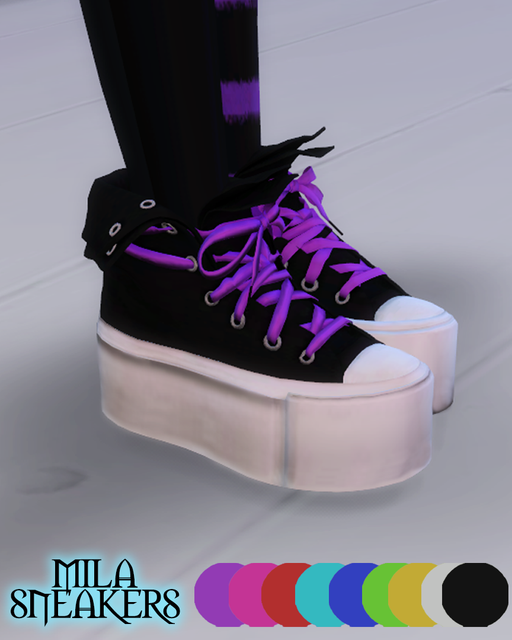 Mila Sneakers (E-Nation Collection) - The Sims 4 Create a Sim - CurseForge