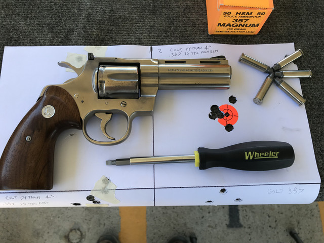 My one and only Python shoots pretty good. | Colt Forum