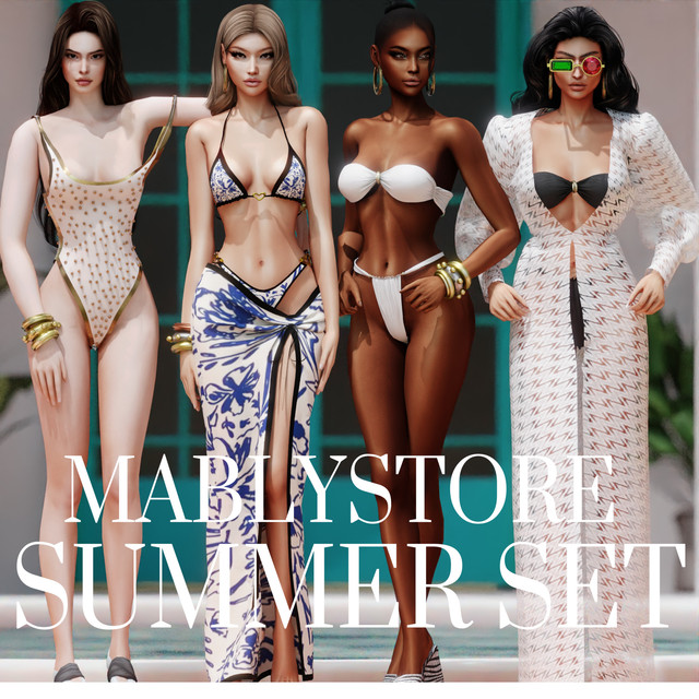 [CAS] Mablystore - Summer Set - TS4 Rebels
