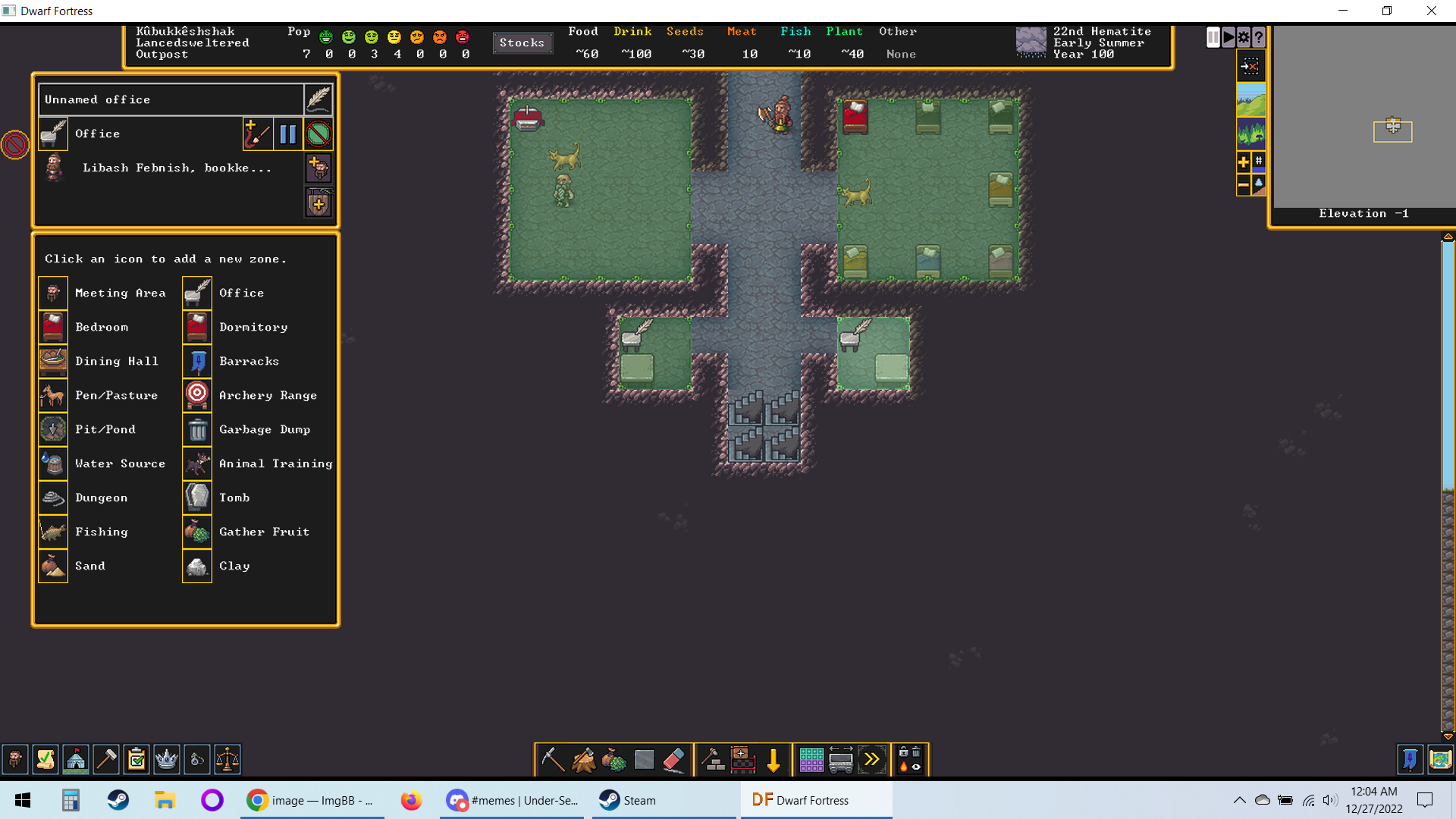 Bookkeeper refusing to Bookkeep even with an office. :: Dwarf Fortress ...