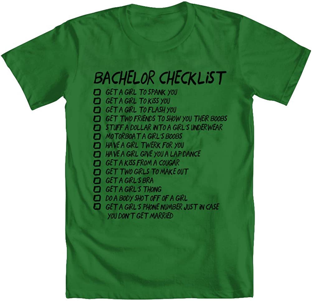 Bachelor Party Checklist T Shirt
