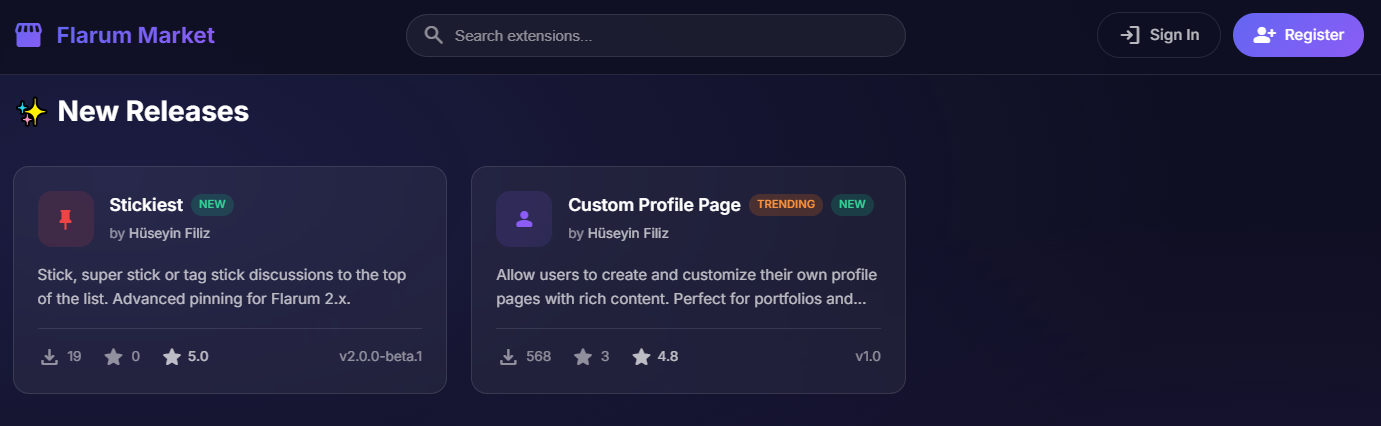 A Better Way to Discover Extensions [Prototype] - Flarum Community