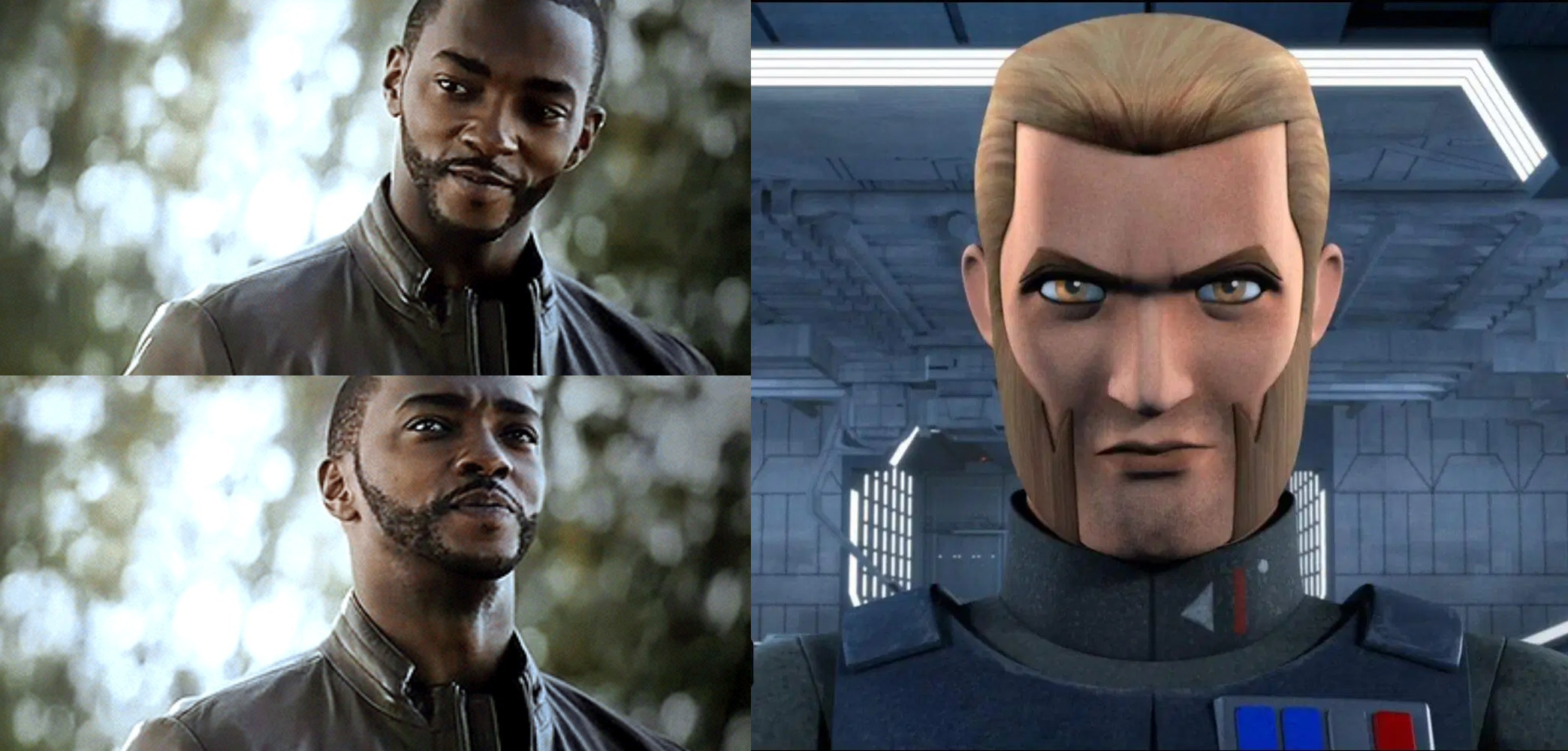 Battle of the beards: Sam Wilson [Endgame] v Agent Kallus [SW: Rebels ...