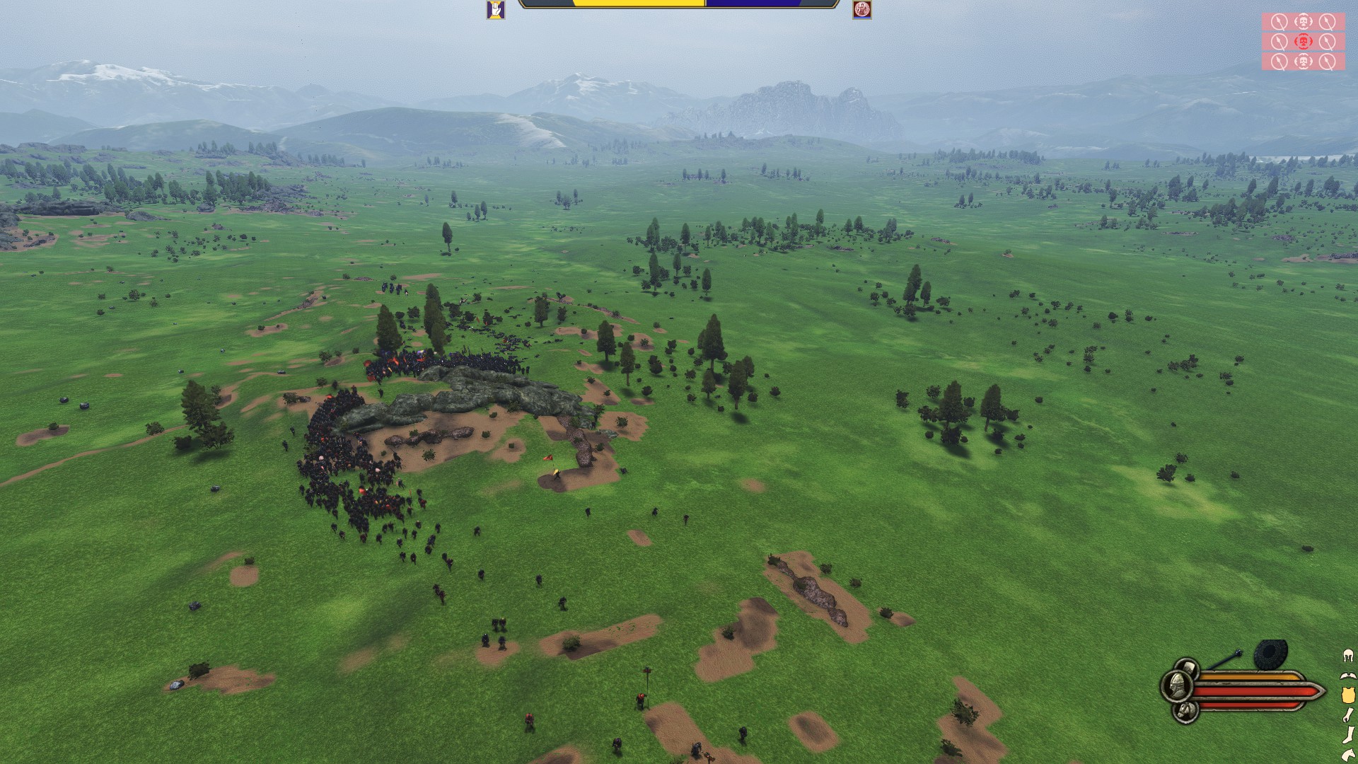 Beta 1.3.2 - Enemy army always running away from me to the "out of ...