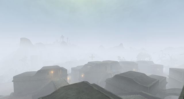Daedric ruins emerging from the fog - there's just something about ...
