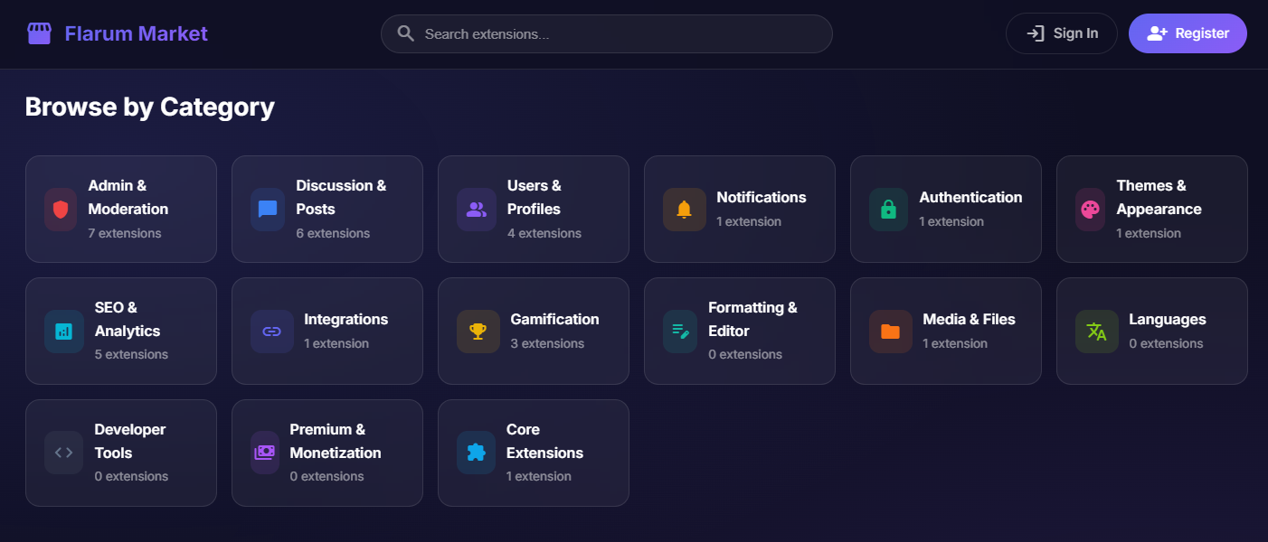 A Better Way to Discover Extensions [Prototype] - Flarum Community